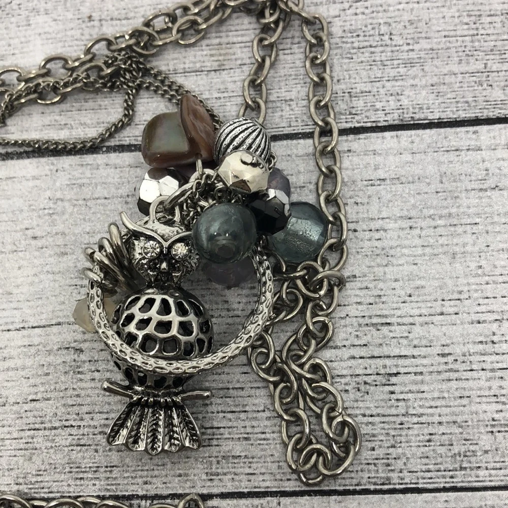 Ruby Rd. | Jewelry | Ruby Rd Two Strand Chain Owl Charm Necklace | Poshmark